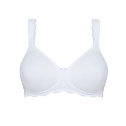 SuSa Damen T-Shirt-BH "Spacer BH ohne B&uuml;gel Nizza", Gr. 95, wei&szlig;, Stoff, Obermaterial: 33% Polyamid PA. 33% Polyester PES. 26% Baumwolle CO. 8%