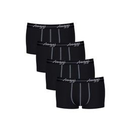 Sloggi Herren Boxershorts "Boxershort Start Hipster C4P box 4er Pack", Gr. XL, schwarz, Obermaterial: 96% Baumwolle CO. 4% Elasthan EL., Unterhosen
