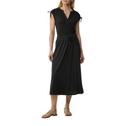 Damen Midirock, schwarz, Gr. 38, s.Oliver BLACK LABEL, unifarben, Jersey, Obermaterial: 65% Modal, 35% Polyester, R&ouml;cke, mit elastischem Bund