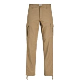Jack & Jones JACK & JONES Damen Cargohose "JPSTKANE BARKLEY CARGO PANT NOOS", braun, Gr. 36, unifarben, Web, Obermaterial: 100% Baumwolle, Hosen