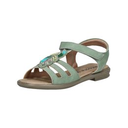 Ricosta Kinder Riemchensandalette "Ricosta Sandalen Lederimitat", Gr. 38, grün, Lederimitat, Schuhe