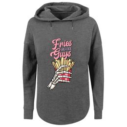 F4NT4STIC Damen Kapuzenpullover "Anti Valentinstag Fries", grau, Gr. XS, Obermaterial: 100% Baumwolle, Pullover, Premium Qualit&auml;t