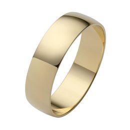 Firetti Damen Trauring "Schmuck Geschenk Gold Hochzeit Ehering Trauring "LIEBE"", 18, ohne Brillant, Gelbgold 585, 6mm, gold, Gelbgold 585,