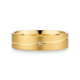 Phoenix PH&Ouml;NIX Damen Trauring "Schmuck Partnerring Ehering Verlobungsring Freundschaftsring", 54, 0,01 SI = kleine Einschl&uuml;sse mit Brillant, Silber 925