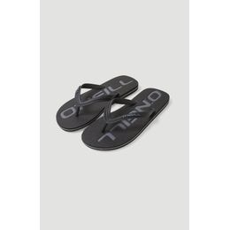 O`Neill O'NEILL Herren Zehentrenner "PROFILE LOGO SANDALS", Gr. 43, schwarz, Synthetik, Schuhe
