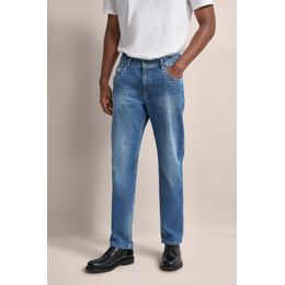 Bugatti Herren 5-Pocket-Jeans "Basic Essential", blau, Gr. 34, 97% Baumwolle, 3% Elasthan, Jeans, Authentic Denim