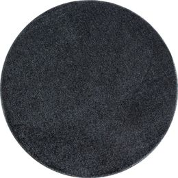 Teppich, H:10mm &Oslash;:160cm, grau, Ayyildiz Teppiche, Kunstfaser, Wohnzimmer, Teppiche, "ATA, auch als L&auml;ufer und in rund", Kurzflor, uni, gro&szlig;e