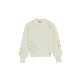 WE Fashion Pullover M&auml;dchen Gr&ouml;&szlig;e 98/104 beige / naturwei&szlig;