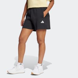 Damen Shorts "W FI SL SHO", schwarz, Gr. M, adidas Sportswear, Obermaterial: 68% Baumwolle, 32% Polyester, Hosen