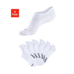 Bench. Herren Sneakersocken, Gr. 43, wei&szlig;, Baumwollmischung, unifarben, Socken, nicht sichtbar in Sneakern