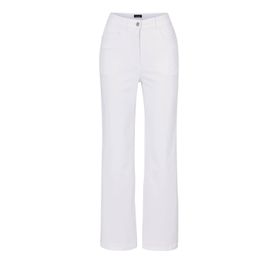GOLDNER Damen Stretch-Jeans "Kurzgr&ouml;&szlig;e Denim Jeans mit weitem Bein", wei&szlig;, Gr. 23, Obermaterial: 83% Baumwolle CO. 15% Polyester PES. 2% Elasthan