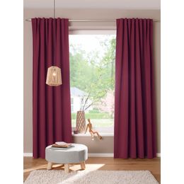 Vorhang, B:140cm H:245cm, lila, Polyester, Gardinen