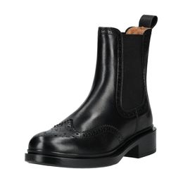 Pavement Damen Stiefelette "Pavement Stiefelette Leder/Textil", Gr. 36, schwarz, Leder, Textil, Schuhe