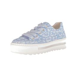 Gabor COMFORT Damen Sneaker "Gabor Comfort Sneaker Textil", Gr. 40, blau, Textil, Schuhe