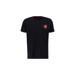 Damen T-Shirt "Doted SL T-Shirt", schwarz, Gr. XXL, Alpha Industries, Obermaterial: 100% Baumwolle, Shirts