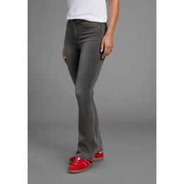 Arizona Damen Bootcut-Jeans "Ultra Stretch", grau, Gr. 88, Denim/Jeans, Obermaterial: 63% Baumwolle, 32% Polyester, 5% Elasthan, Jeans, ausgestellte
