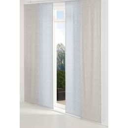 Schiebegardine WIRTH, B:60cm H:175cm, braun, Jacquard, Baumwolle, Polyester, Wohnzimmer, Gardinen, "Telfort"