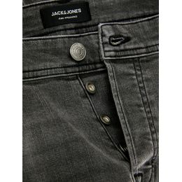 Jack & Jones JACK & JONES Herren Slim-fit-Jeans "JJIGLENN JJORIGINAL SQ 650", grau, Gr. 29, Abriebeffekte, Denim/Jeans, Obermaterial: 76% Baumwolle, 22%