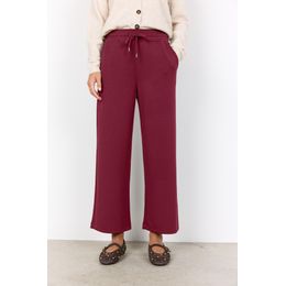soyaconcept Damen Jogger Pants "SC-BANU 33", rot, Gr. S, unifarben, Sweatware, Obermaterial: 48% Modal, 48% Polyester, 4% Elasthan, Hosen, mit
