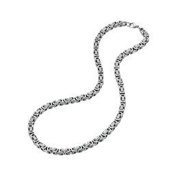 Firetti Herren Edelstahlkette "Schmuck Geschenk Halskette K&ouml;nigskette versch. L&auml;ngen", 50, Edelstahl, B: 6,7mm, silber, Edelstahl, B:6,7mm, Halsketten