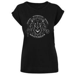 F4NT4STIC Damen T-Shirt "Harry Potter Gryffindor Seal", schwarz, Gr. XS, Obermaterial: 100% Baumwolle, Shirts, Print
