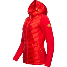 Navahoo Damen Outdoorjacke "Nimm Mich Mit", rot, Gr. M, Obermaterial: 100% Polyester; Obermaterial &Auml;rmel: 68% Viskose, 27% Polyamid, 5% Elasthan;
