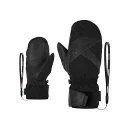 Ziener Herren Fäustlinge "GETTERO-Z AS AW MITTEN", schwarz, Gr. 11, Materialmix, Handschuhe