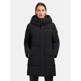 Khujo Damen Kurzmantel "Lola-YM", schwarz, Gr. M, Obermaterial: 90% Polyester, 10% Elasthan. Futter: 100% Nylon. Wattierung: 100% Polyester, M&auml;ntel,