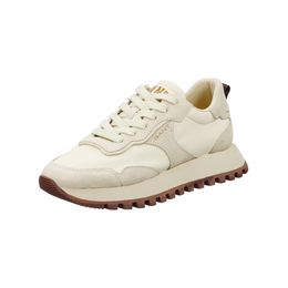Gant Damen Sneaker "Gant Sneaker Lederimitat/Textil", Gr. 40, beige, Lederimitat, Textil, Schuhe