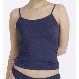 Nina von C. Damen Achseltop "Light & Easy", Gr. 40, blau, Obermaterial: 95% Modal, 5% Elasthan, meliert, Unterhemden, basic, weich, atmungsaktiv,