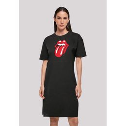 F4NT4STIC Damen Shirtkleid "The Rolling Stones Zunge", schwarz, Gr. 5XL, Obermaterial: 100% Baumwolle, Kleider, Premium Qualit&auml;t