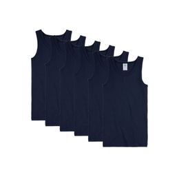 Sanetta Jungen Unterhemd "Unterhemd 6er Pack", Gr. 104, blau, Obermaterial: 100% Baumwolle CO., Unterhemden