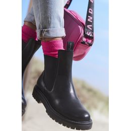ELBSAND Damen Stiefelette, Gr. 40, schwarz, Obermaterial: 100% Rindsleder. Decksohle: 100% Synthetik. Futter: 100% Synthetik. Laufsohle: 100%