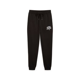 Puma Herren Trainingshose "CLASS SWEATPANTS TR CL", schwarz, Gr. M, bedruckt, Sweatware, Obermaterial: 68% Baumwolle, 32% Polyester, Hosen
