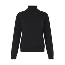 oxmo Damen Rollkragenpullover "Rollkragenpullover OXBMMNORA ROLLNECK", schwarz, Gr. XL, Obermaterial: 52% Viskose CV. 28% Polyester PES. 20% Polyamid