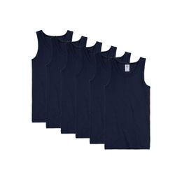 Sanetta Jungen Unterhemd "Unterhemd 6er Pack", Gr. 164, blau, Obermaterial: 100% Baumwolle CO., Unterhemden