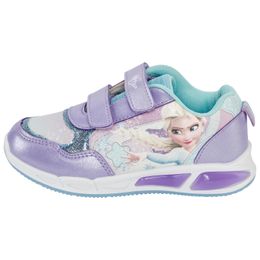Disney Damen Sneaker "FROZEN", Gr. 31lila, Synthetik, Schuhe, mit cooler Blinkfunktion
