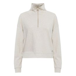 oxmo Damen Troyer "Troyer OXGrete", grau, Gr. XXL, Obermaterial: 60% Baumwolle CO. 40% Polyester PES., Pullover