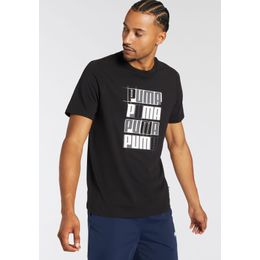 Puma Herren T-Shirt "ESS+ LOGO LAB TEE", schwarz, Gr. S, unifarben, Jersey, Obermaterial: 100% Baumwolle, Shirts
