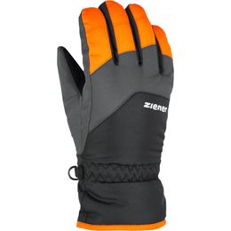 Ziener M&auml;dchen Skihandschuhe "LANDO-Z JUNIOR", orange, Gr. 4,5, Polyester, Handschuhe, warm, wasserabweisend, windabweisend