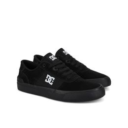 DC Shoes Herren Skateschuh "Teknic S", Gr. 11, schwarz-wei&szlig;, Obermaterial: Leder [Kuh] / Futter: Textil / Au&szlig;ensohle: Gummi, Schuhe