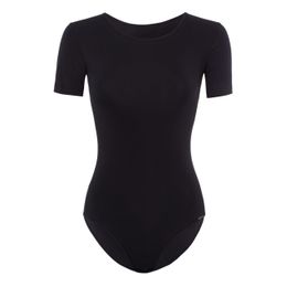 Skiny Damen Kurzarmbody "Body Collection", schwarz, Basic, Gr. 38, unifarben, Obermaterial: 95% Baumwolle, 5% Elasthan, Bodys, Rundhalsausschnitt,