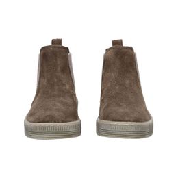 Gabor Damen Plateaustiefelette "Gabor Stiefelette Veloursleder/Textil", Gr. 41, braun, Textil, Veloursleder, Schuhe