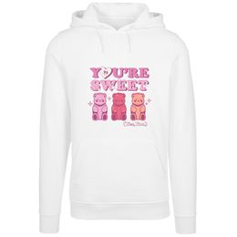 F4NT4STIC Damen Kapuzenpullover "Valentinstag You're Sweet Gummy Bears", wei&szlig;, Gr. XXL, Obermaterial: 65% Baumwolle, 35% Polyester, Pullover, Premium