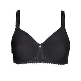 SuSa Damen B&uuml;gelloser BH "BH ohne B&uuml;gel Santorin", Gr. 75, schwarz, Stoff, Obermaterial: 42% Polyamid PA. 16% Elasthan EL., BHs