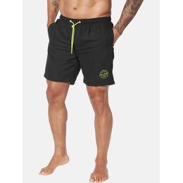 Jan Vanderstorm Herren Badeshorts "Badeshorts EVANDER", schwarz, Gr. LXL, Obermaterial: 100% Polyester COOLMAX PES(Coolmax)., Badehosen