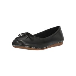 Clarks Damen Slipper "Freckle Ice", Gr. 39, schwarz, Leder, Schuhe, mit atmungsaktiver Lederdecksohle
