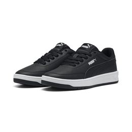 Puma Kinder Sneaker "Court Classic Clean Sneakers Jugendliche", Gr. 36, schwarz, Obermaterial: Synthetik, Textil; Futter: Textil; Innensohle: Textil;