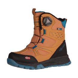 Trollkids Jungen Winterstiefel "KIDS KIRKENES WINTER BOOTS", Gr. 35, blau, Synthetik, Textil, Schuhe, wasserdicht, fitgo Schnellschn&uuml;rsystem,