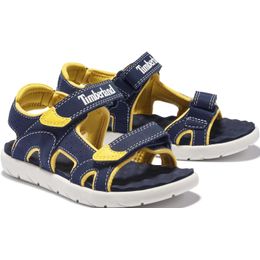Timberland Kinder Sandale "PERKINS ROW BACKSTRAP SANDAL", Gr. 34, blau, Synthetik, Schuhe, mit Klettverschluß